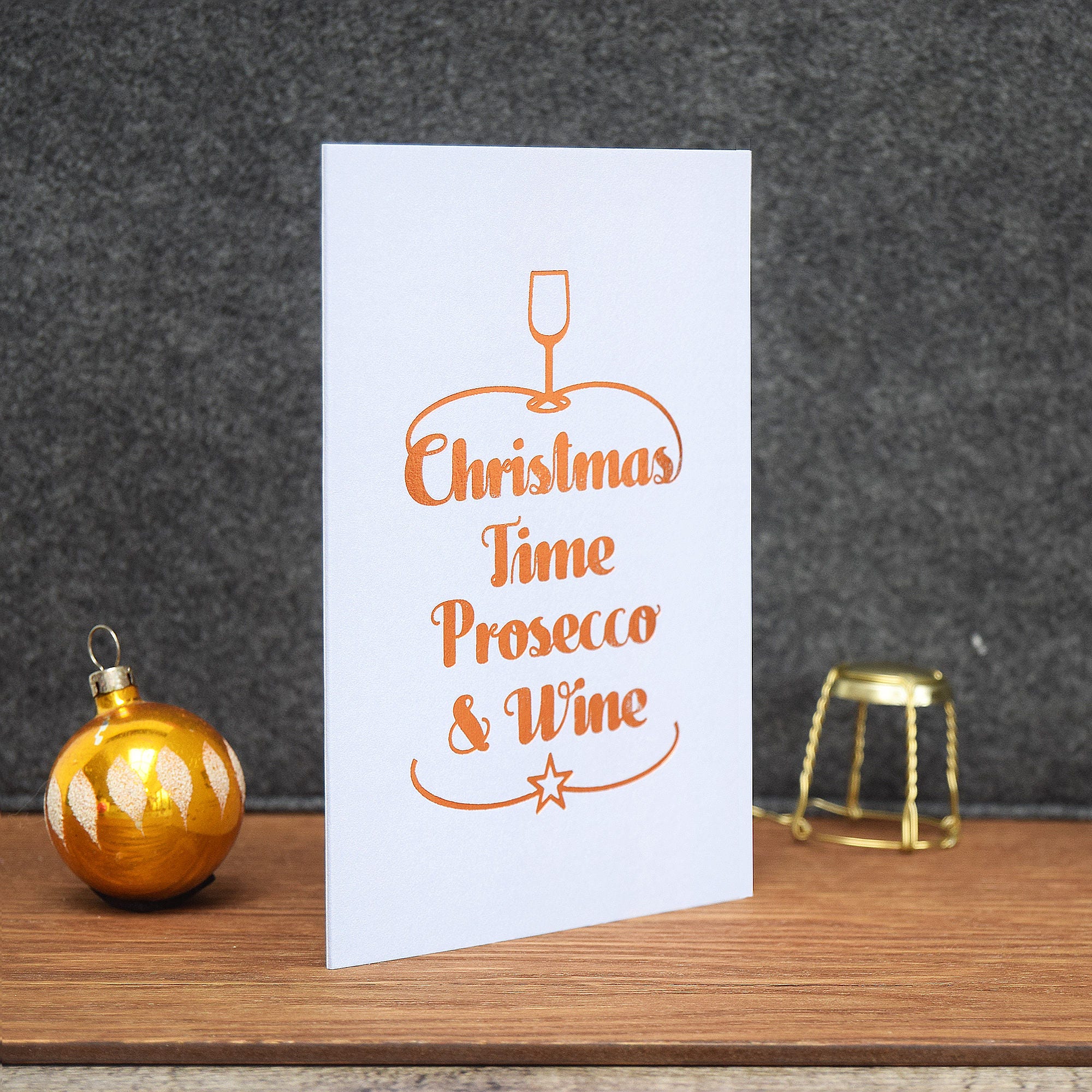 Prosecco & Wine Christmas Card, Prosecco Christmas Card, Wine Holiday ...