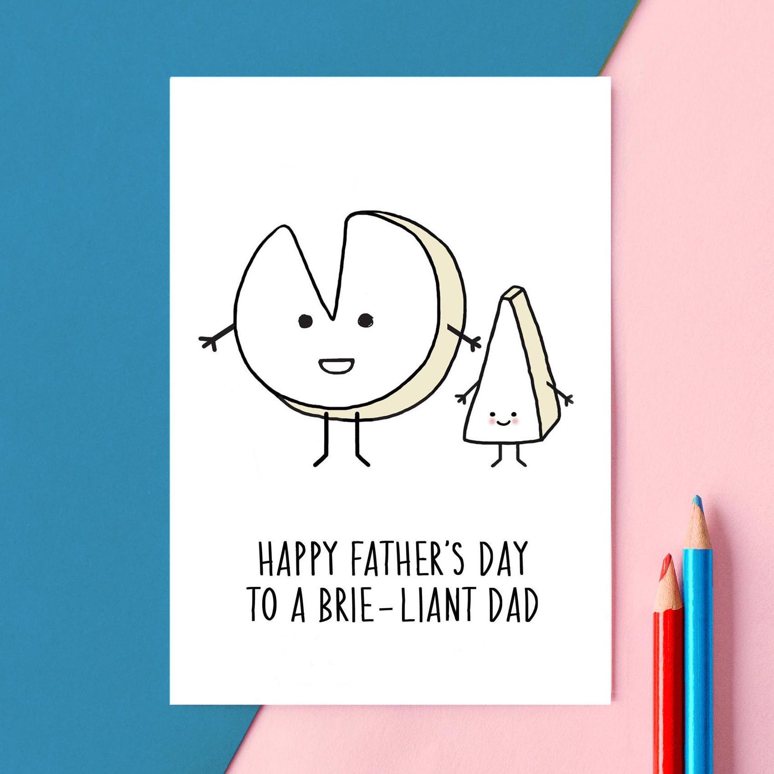 Funny Cheese Father's Day Card, Card for Dad, Cheese Pun Father's Day ...