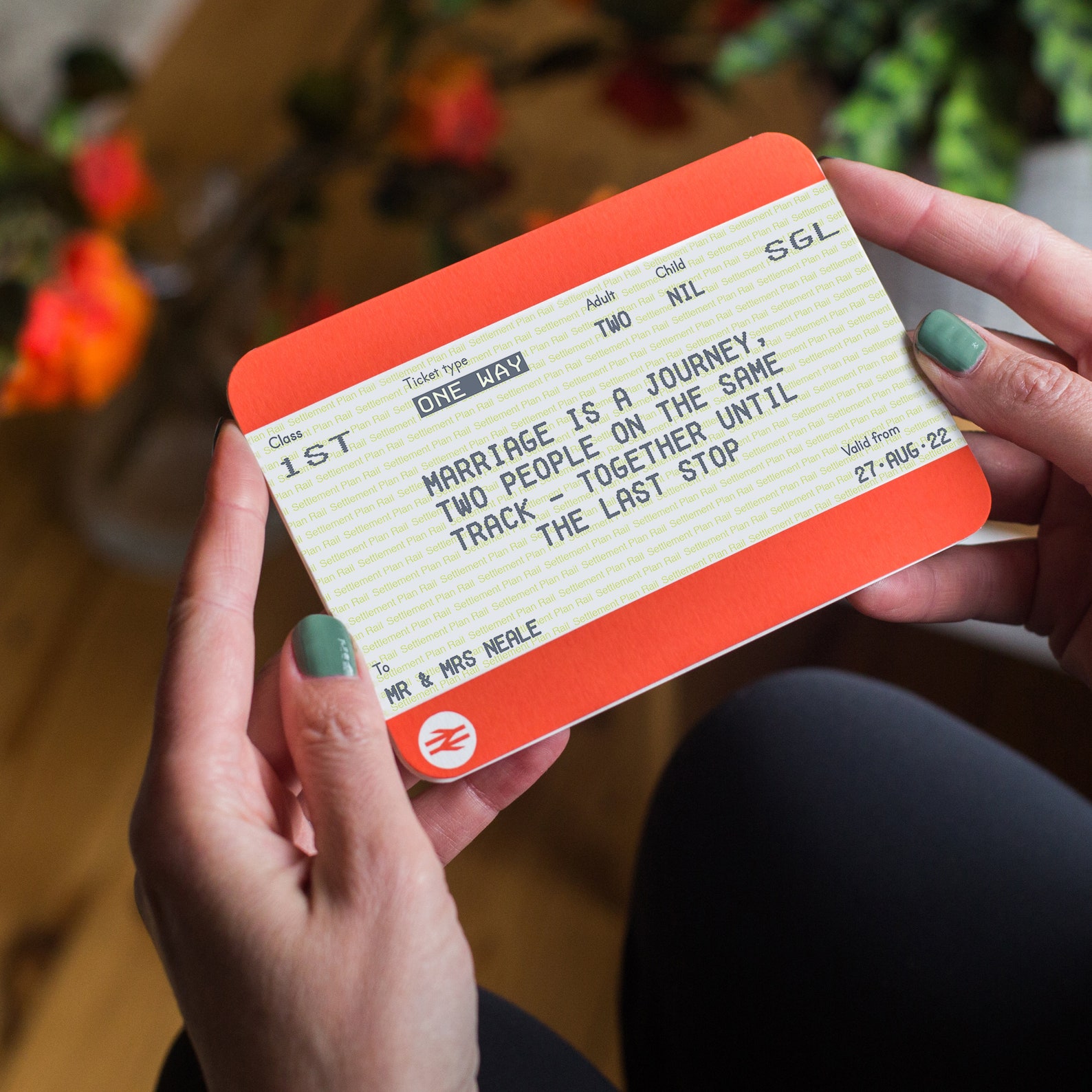 Personalised Train Ticket Wedding Card Train Ticket Wedding - Etsy UK