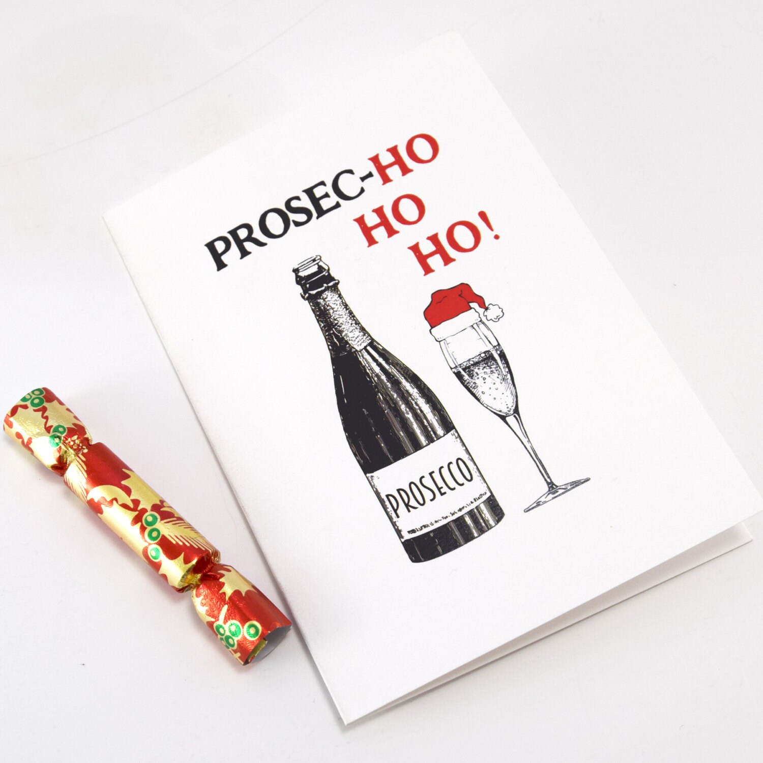 Prosechohoho Christmas Card Prosecco Christmas Card Funny | Etsy UK