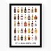 Illustrated Rum Poster, Rum Print, Rum Wall Art, Rum Gift, Rum Poster ...