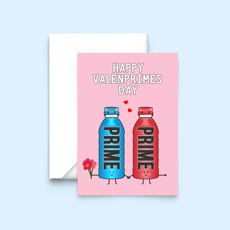 Funny Prime Energy Drink Valentine's Card Funny - Etsy UK