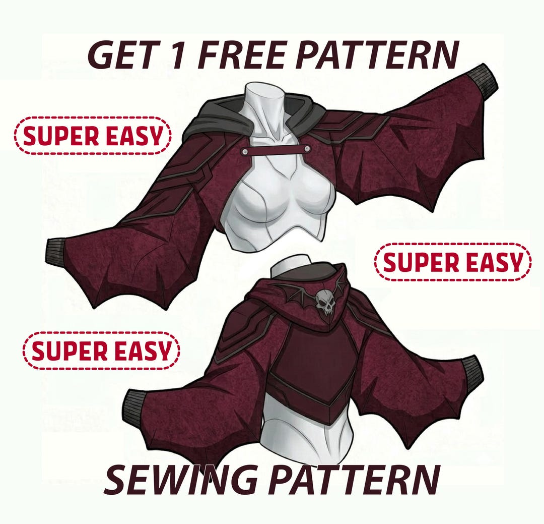 Batwing Hooded Shawl Pattern Digital Download Modern Oversized Wrap ...