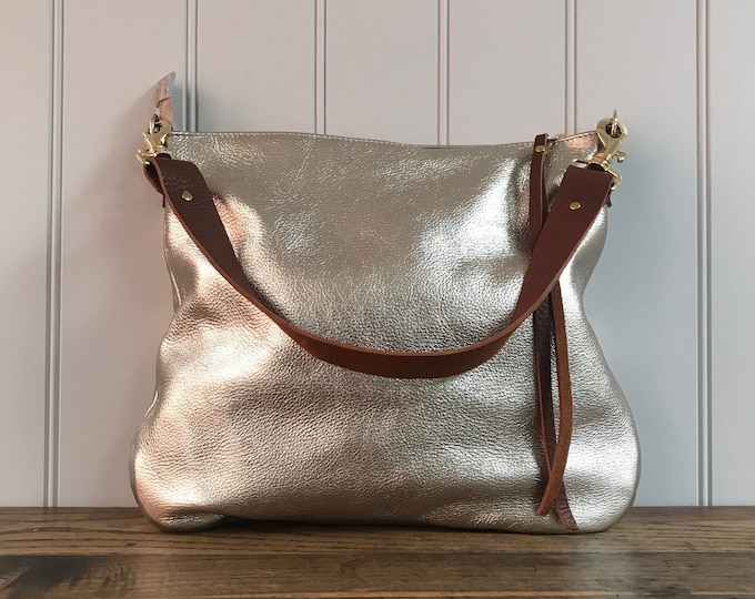 Brown Leather and Cowhair Dumpling Bag Dark Brown Leather - Etsy