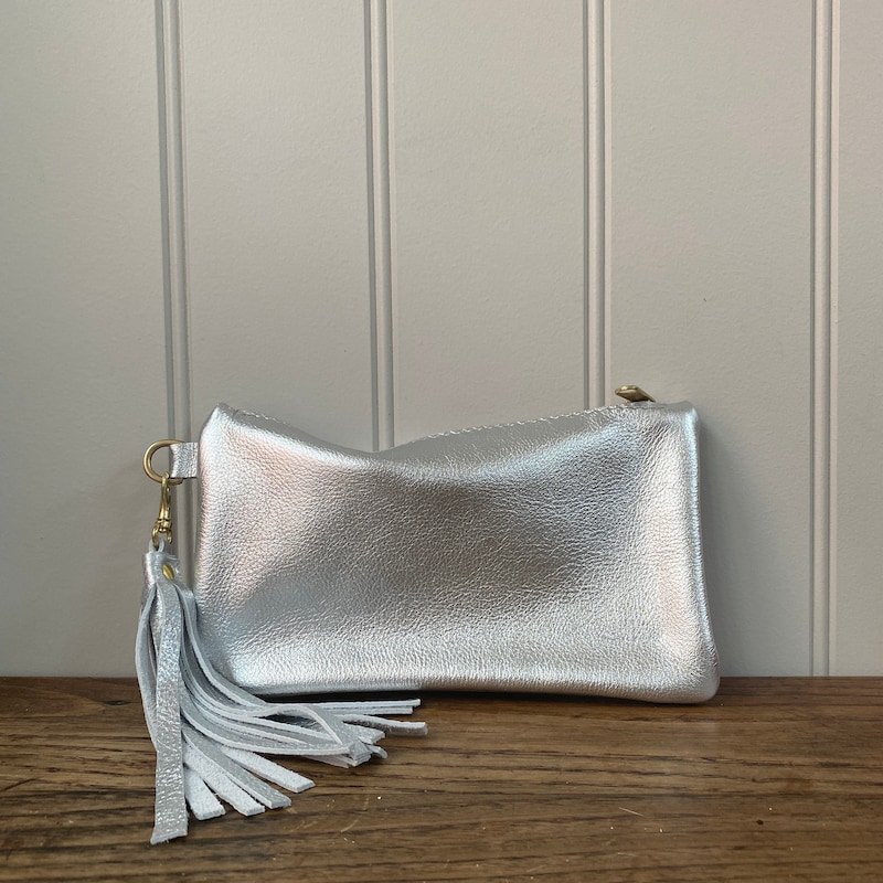 Silver Clutch Bag - Etsy
