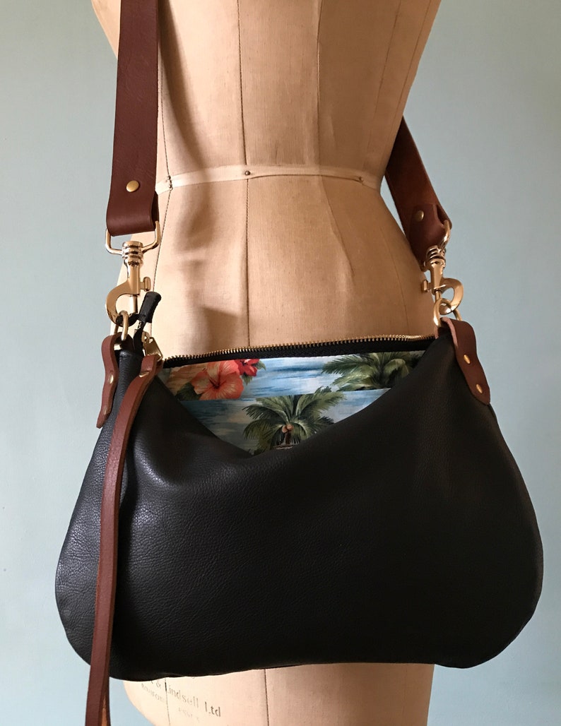Black Leather Sweet Dumpling Handbag Black Purse Black - Etsy