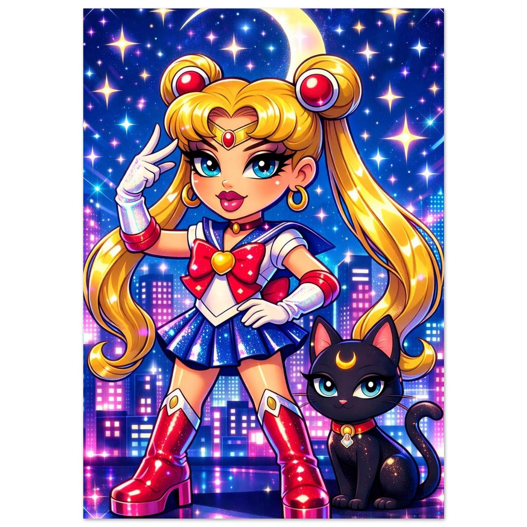 Y2K Senshi: Chibi Bratz Edition Poster - Etsy