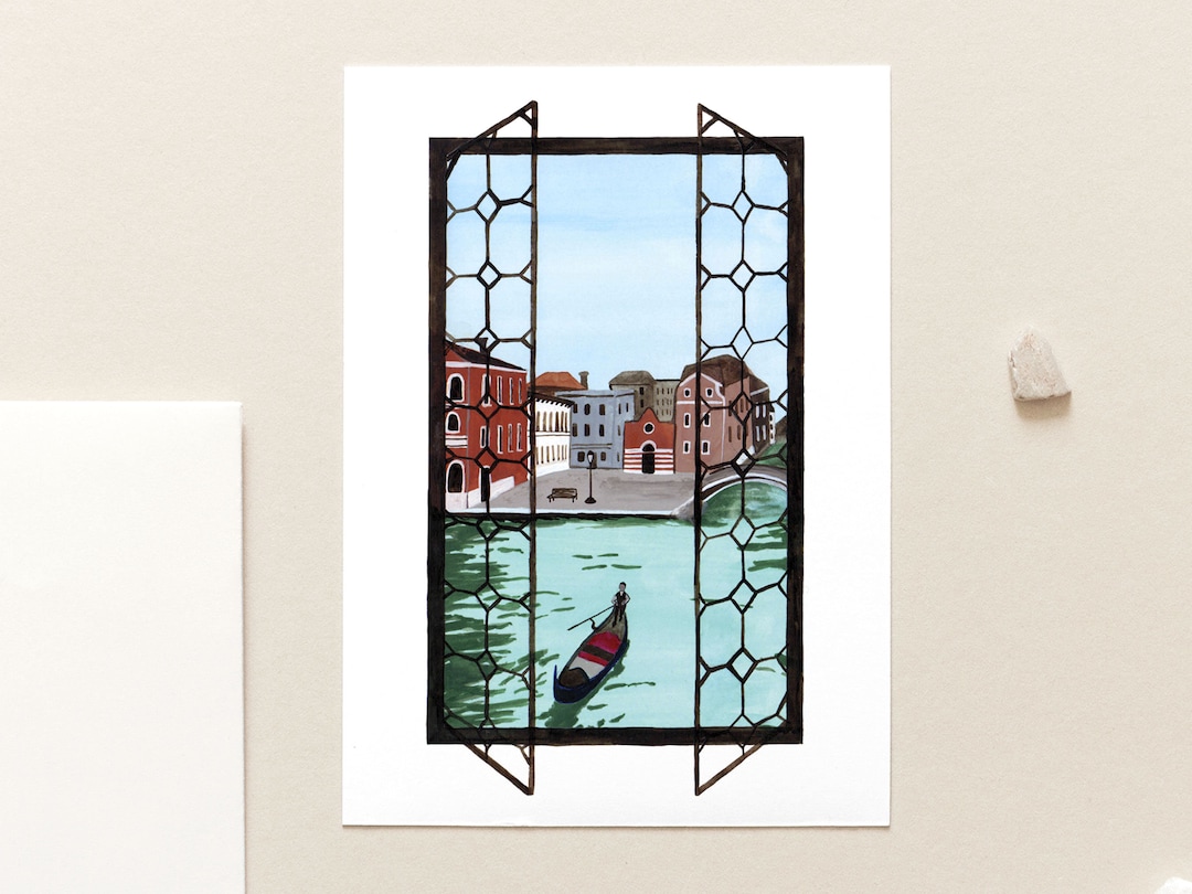 Venice Greeting Card - Etsy