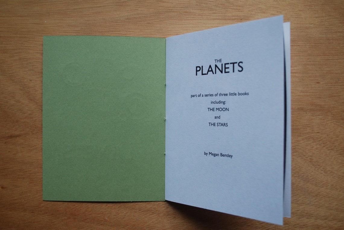 The Planets Letterpress Zine - Etsy