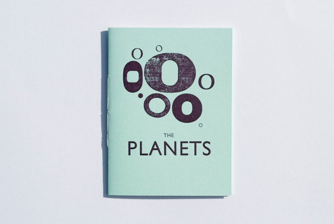 The Planets Letterpress Zine - Etsy