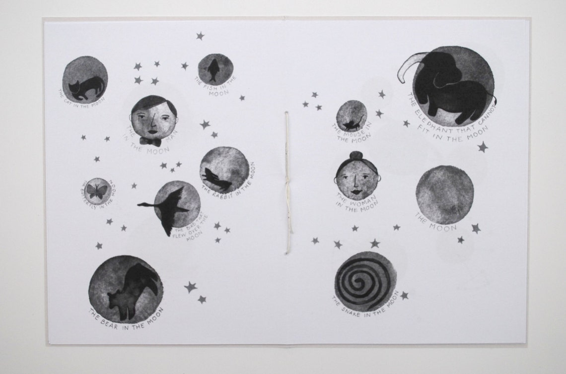 The Moon Letterpress Zine - Etsy