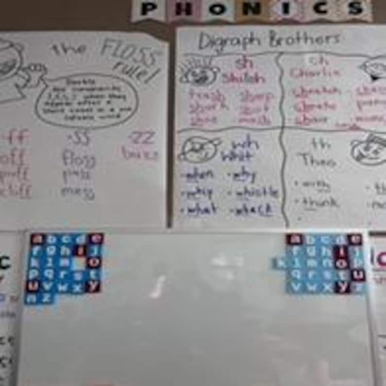 Magnetic Phonics Letter Tiles for Classroom Reading and Word Building ...