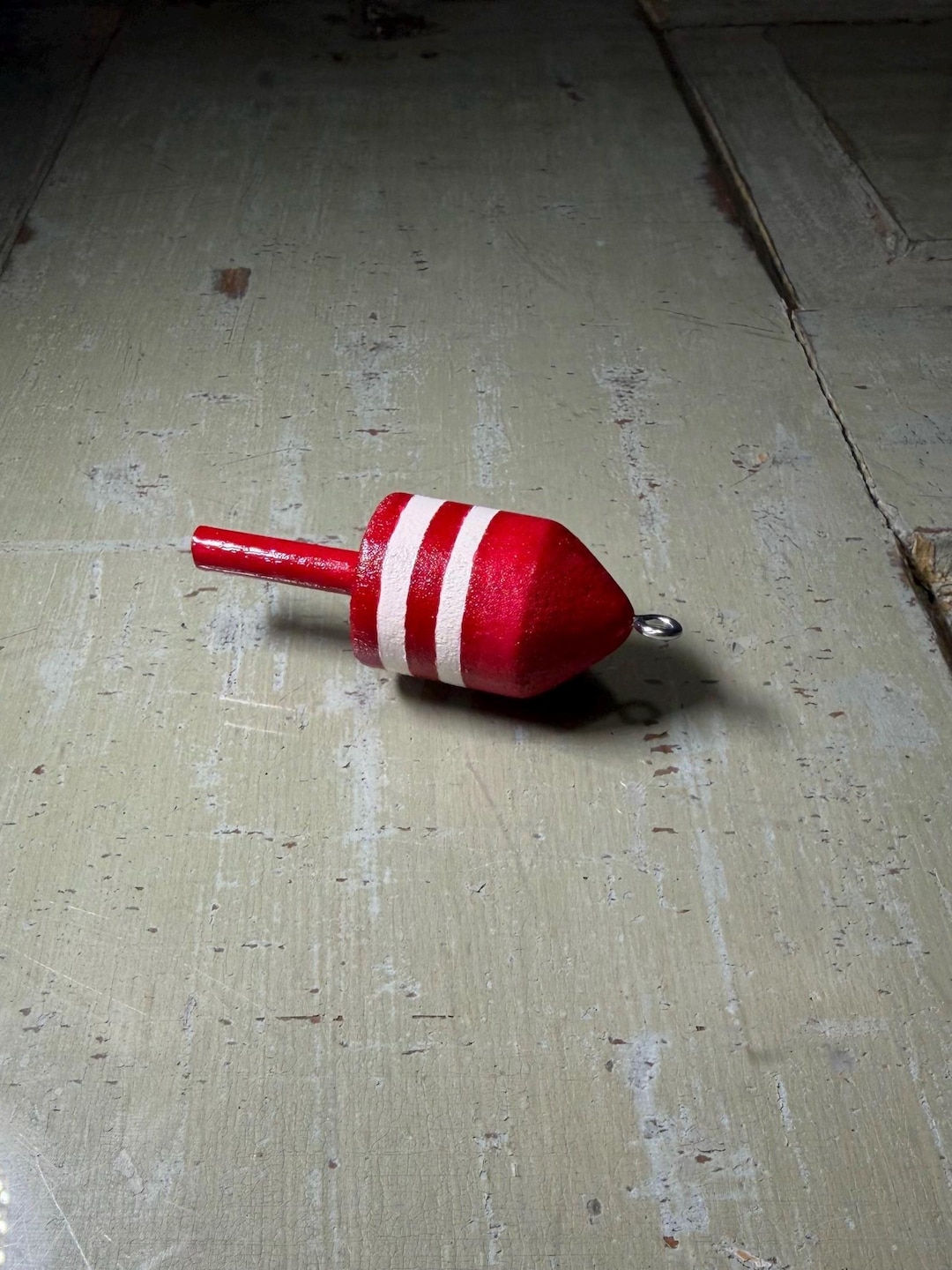Mini Maine Lobster Trap Buoy Ornament/floating Keychain, Red/white - Etsy