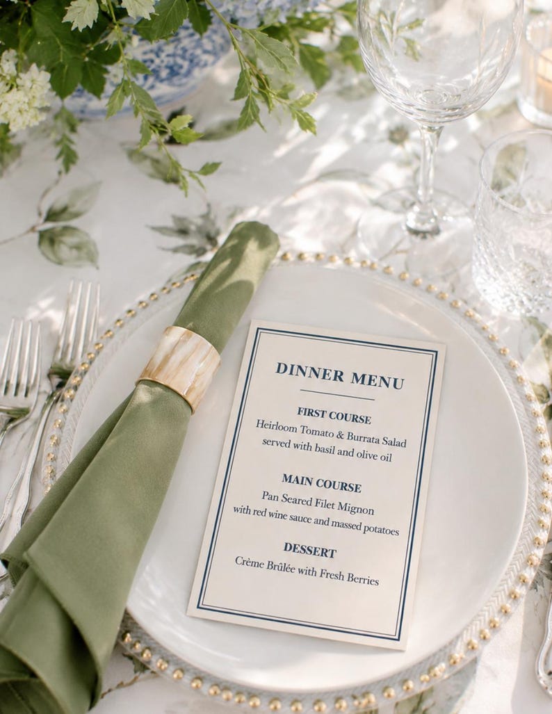 Wedding Table Numbers | Editable Number Cards | Classic Reception Decor ...