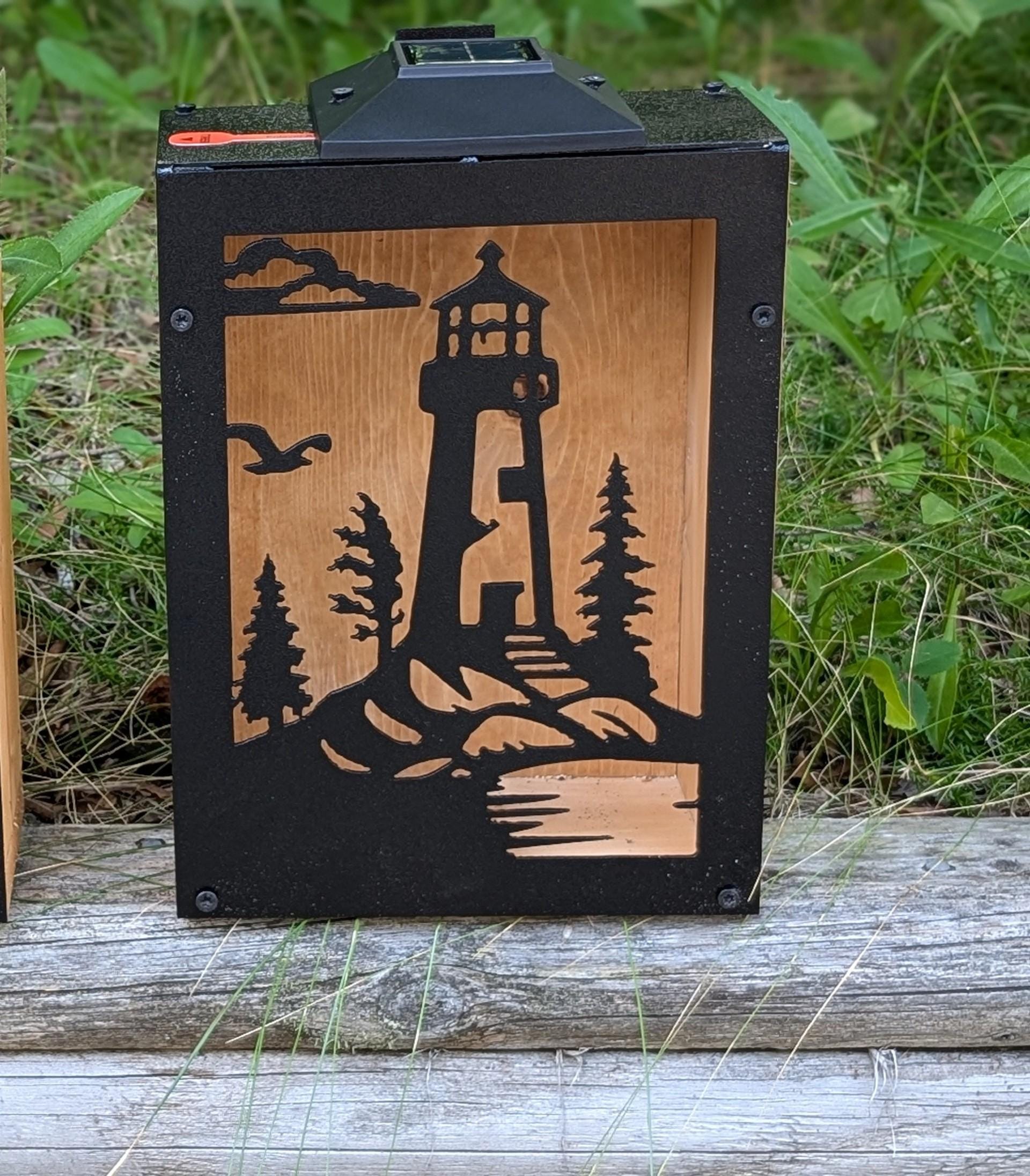 Lighthouse Solar Light Box - Etsy
