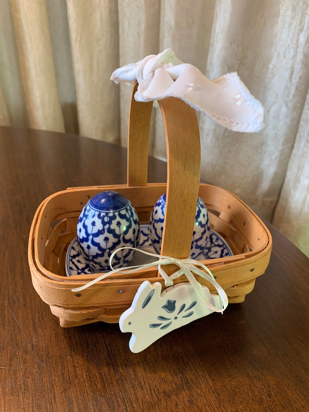 Longaberger Horizon of Hope Basket With Blue and White Salt - Etsy