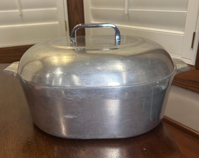 Wagner Ware Magnalite 8 Quart Roaster Dutch Oven With Trivet & Self ...