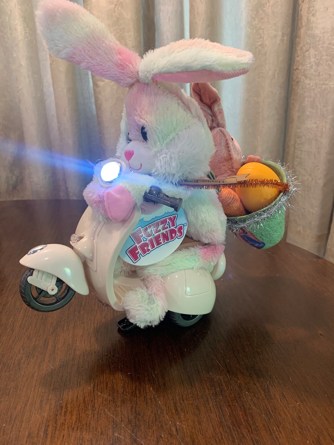 Easter Delivery Animated Lighted Musical Scooter With New Pastel Easter ...