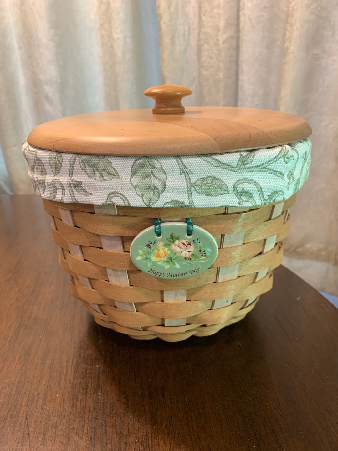 Longaberger at Home Flora Plant Basket With Garden Liner Plastic ...
