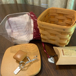 Longaberger Teaspoon Basket Traditional Red Liner Plastic - Etsy