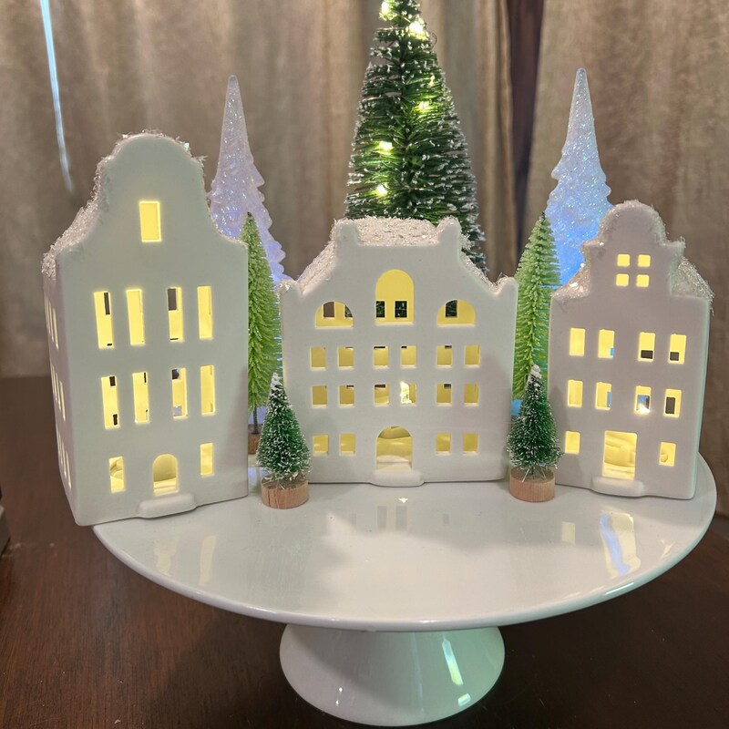 Ceramic Christmas Village - Etsy