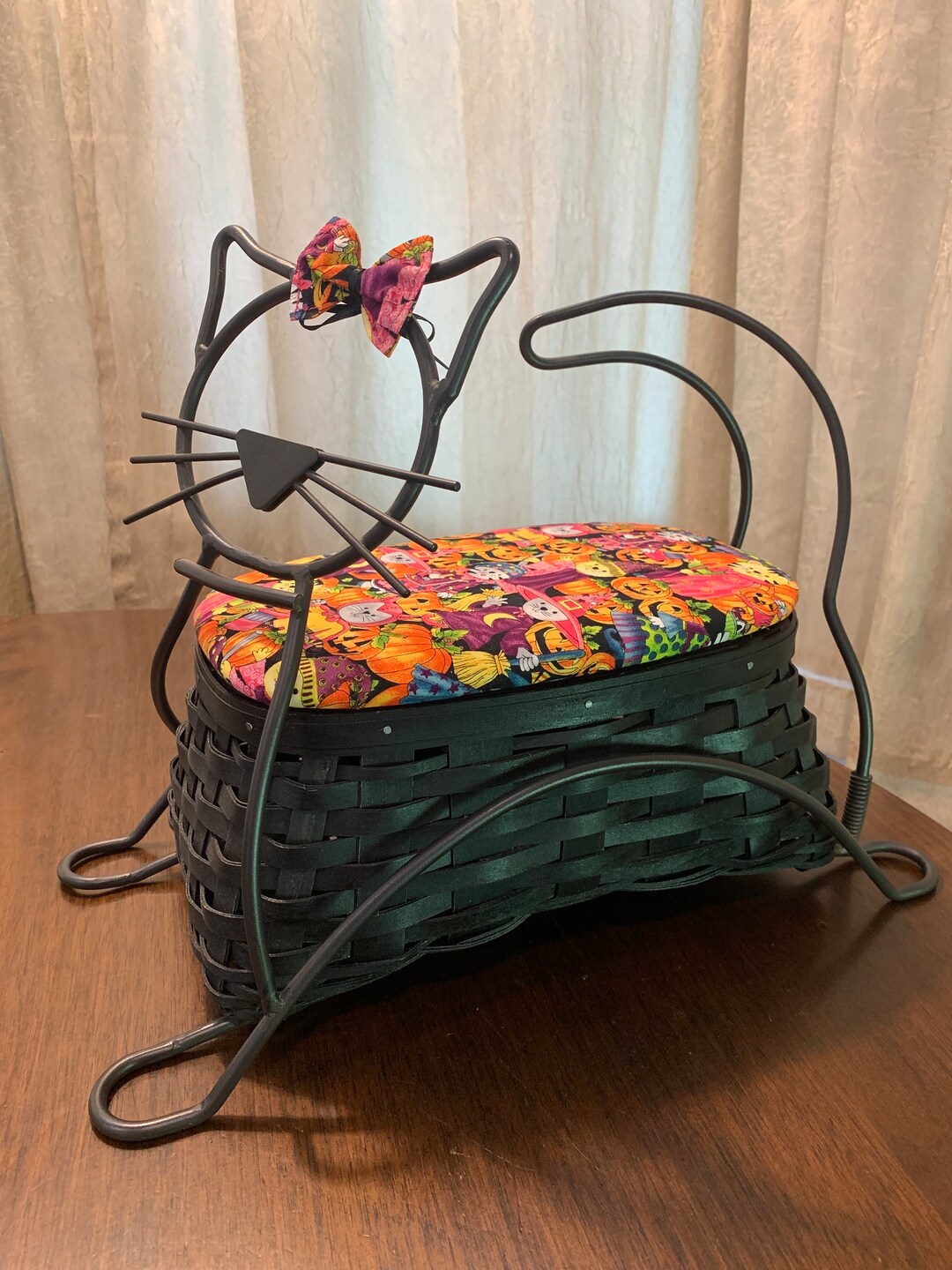 Longaberger Cat Wrought Iron Ironworks Halloween With New - Etsy