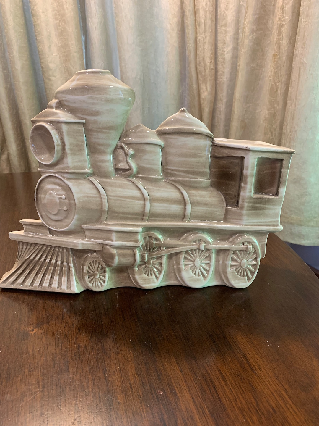 Vintage Claes Ceramic Train Planter Locomotive Steam Engine Train No ...