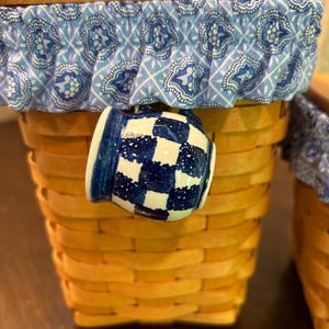 Longaberger Spoon Basket Canister Set of 2 With Protectors, Woodcrafts ...