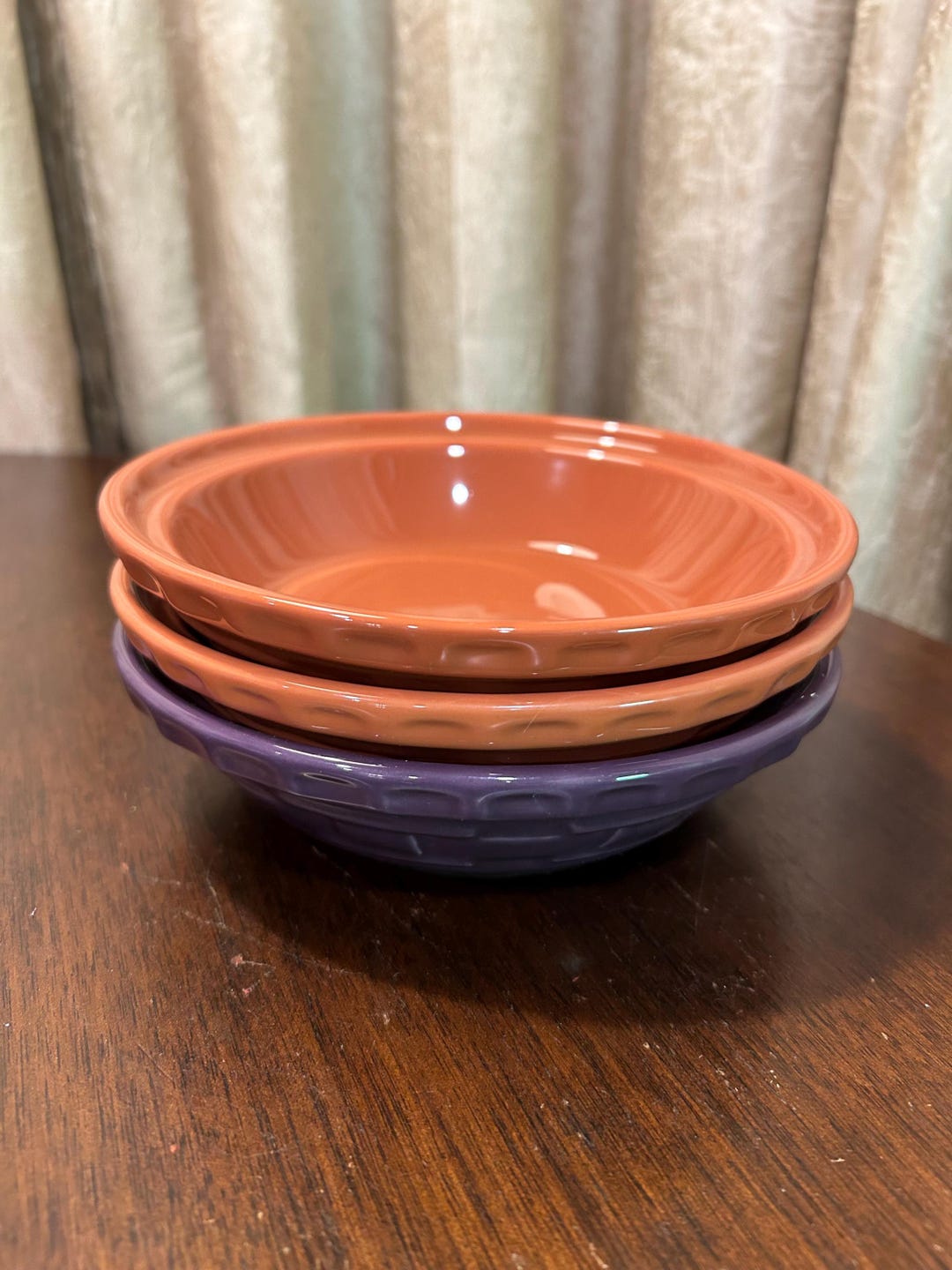 Longaberger Pie Plates 6 Inch Pie Plate Bowls Set of Three. Excellent ...