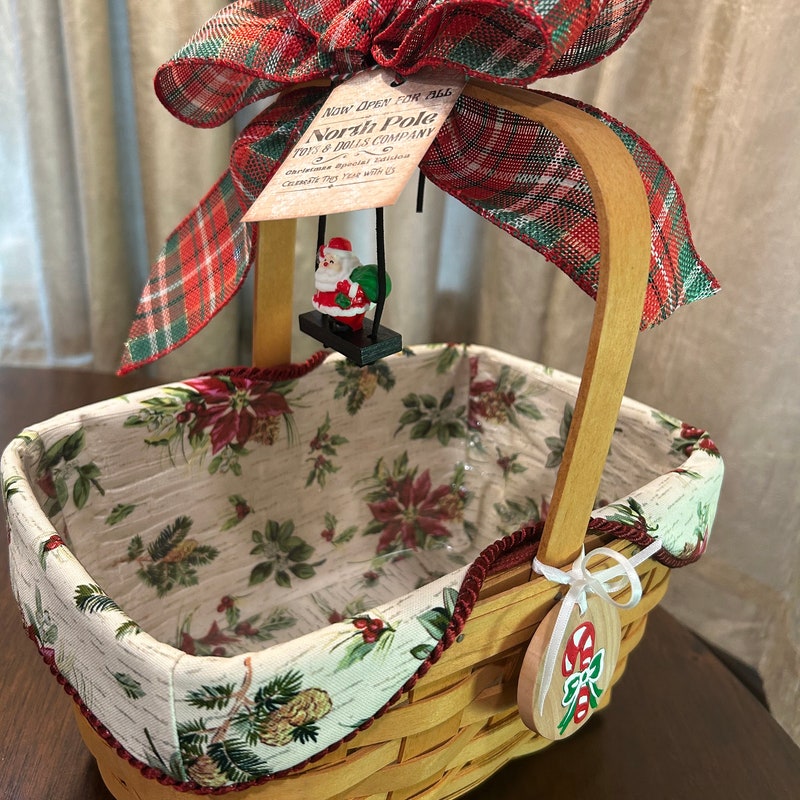 Santa Basket - Etsy