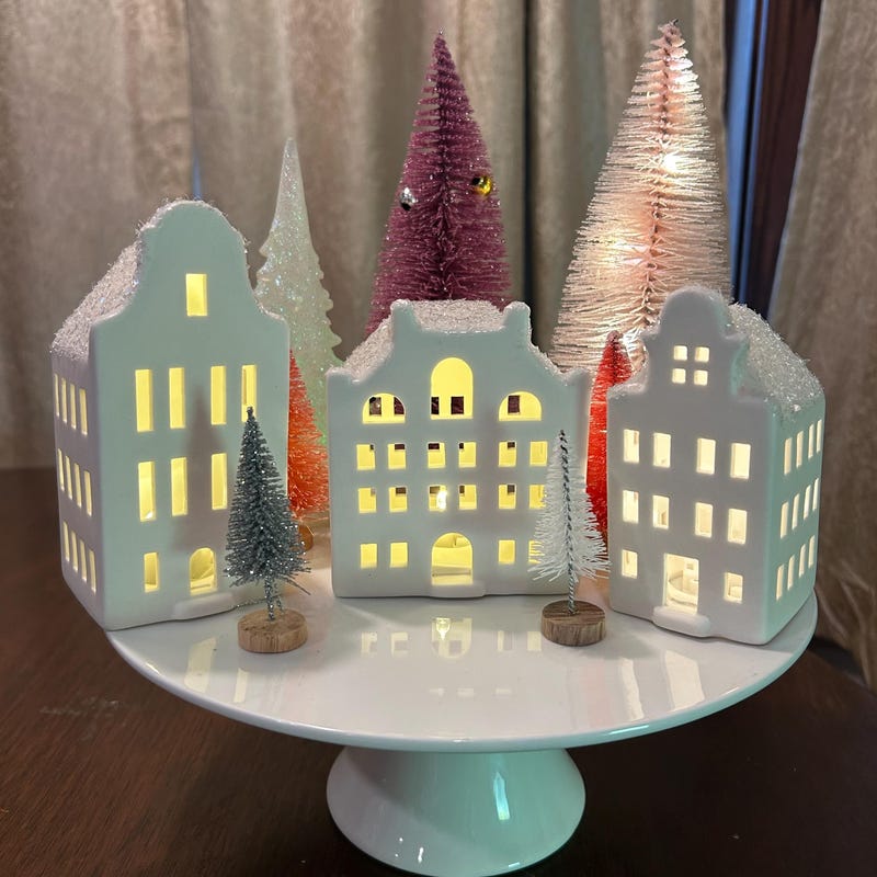 Ceramic Christmas Village - Etsy
