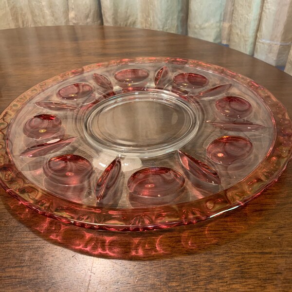 Ruby Red Plate - Etsy