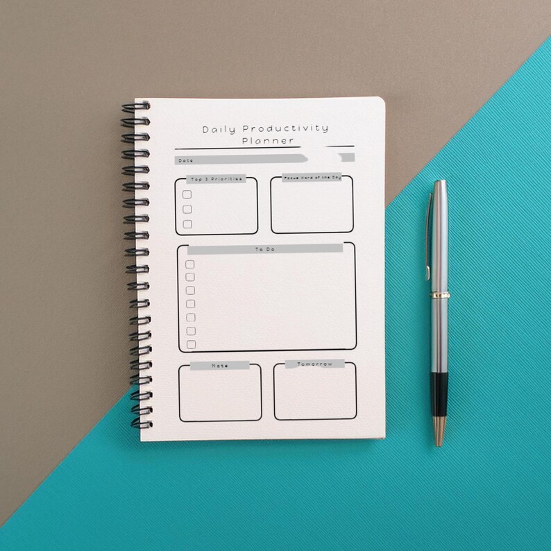Minimal Daily to Do List Printable Simple Productivity Planner Sheet ...