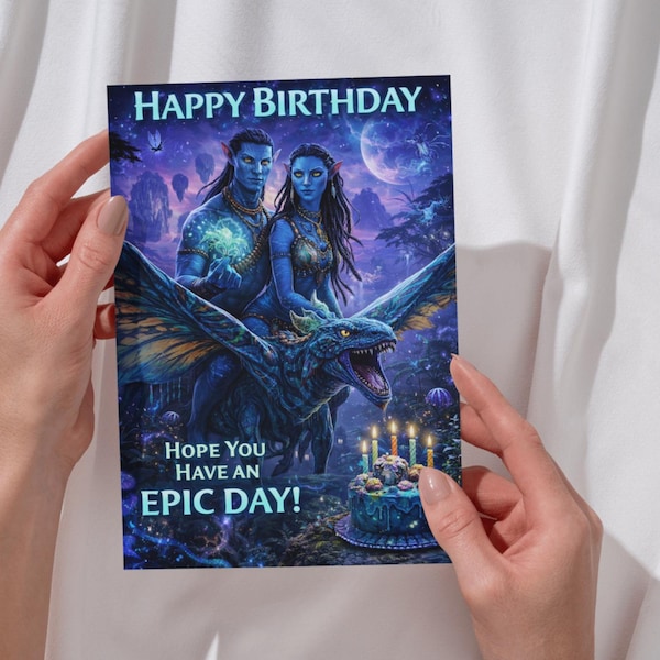 Avatar Birthday Cards - Etsy UK