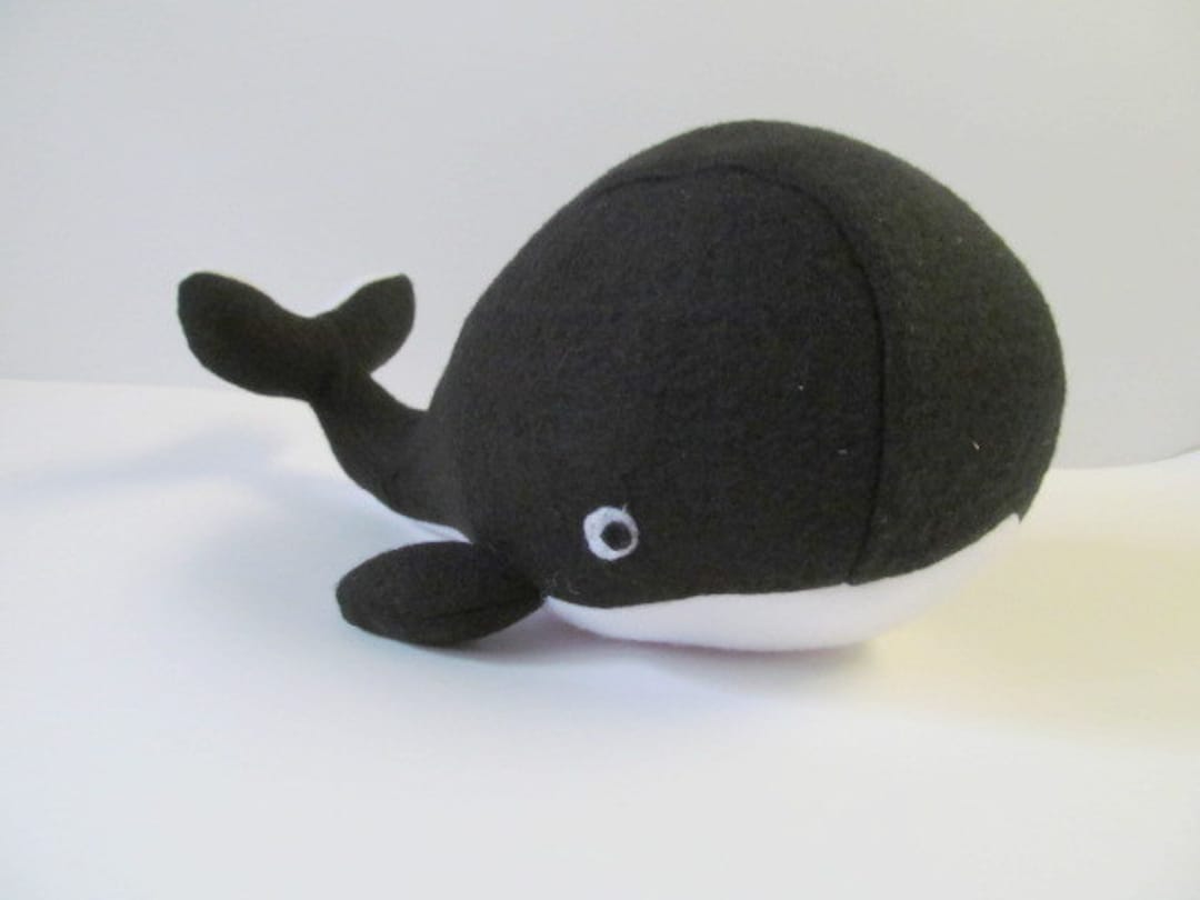 Blake the Stuffed Black Whale - Etsy