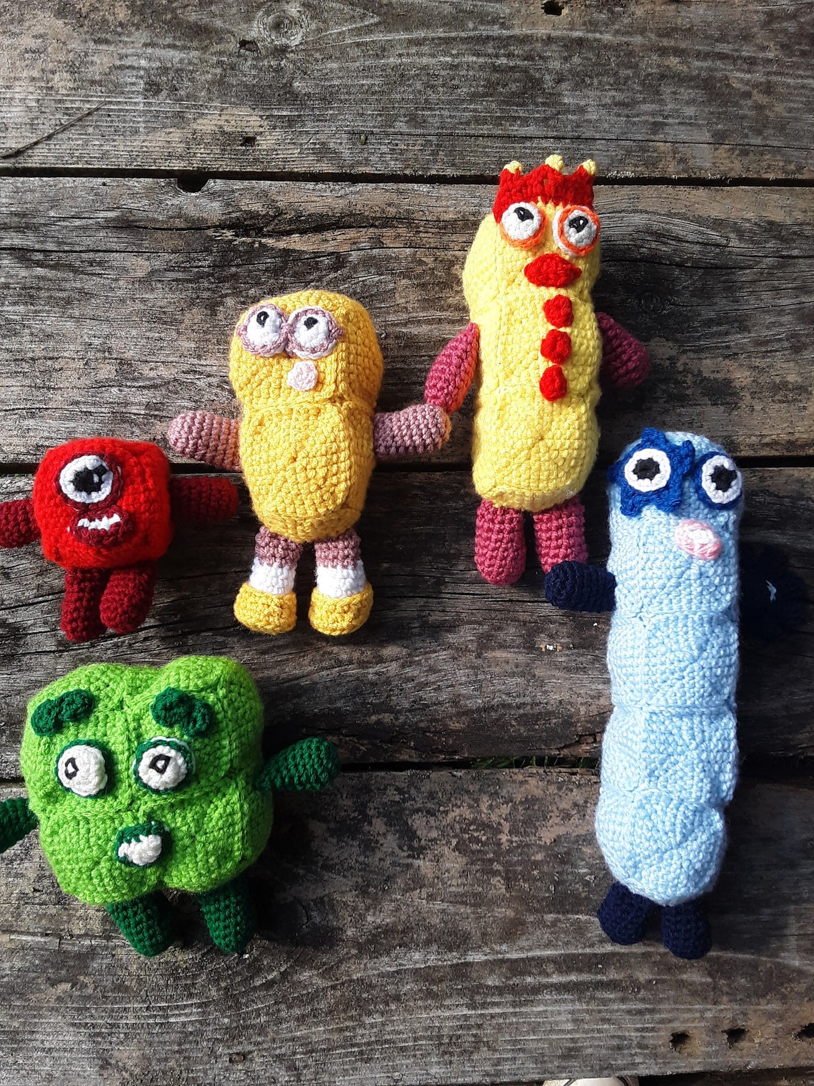 Crocheted Numberblocks 1-10 | Etsy