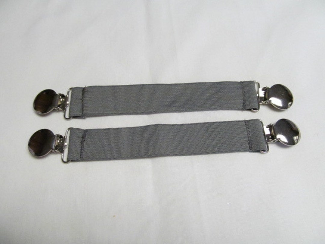 Gray Elastic Mitten Clips - Etsy