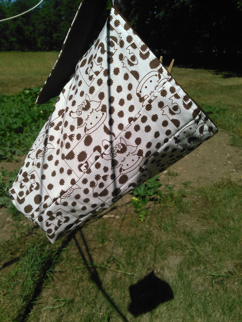 Cow Hanging Fabric Clothespin Holder - Etsy