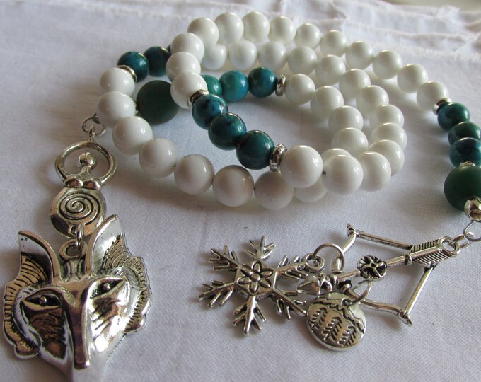 Skadi Norse Goddess of the Winter Wolves Pagan Prayer Beads Shaman ...