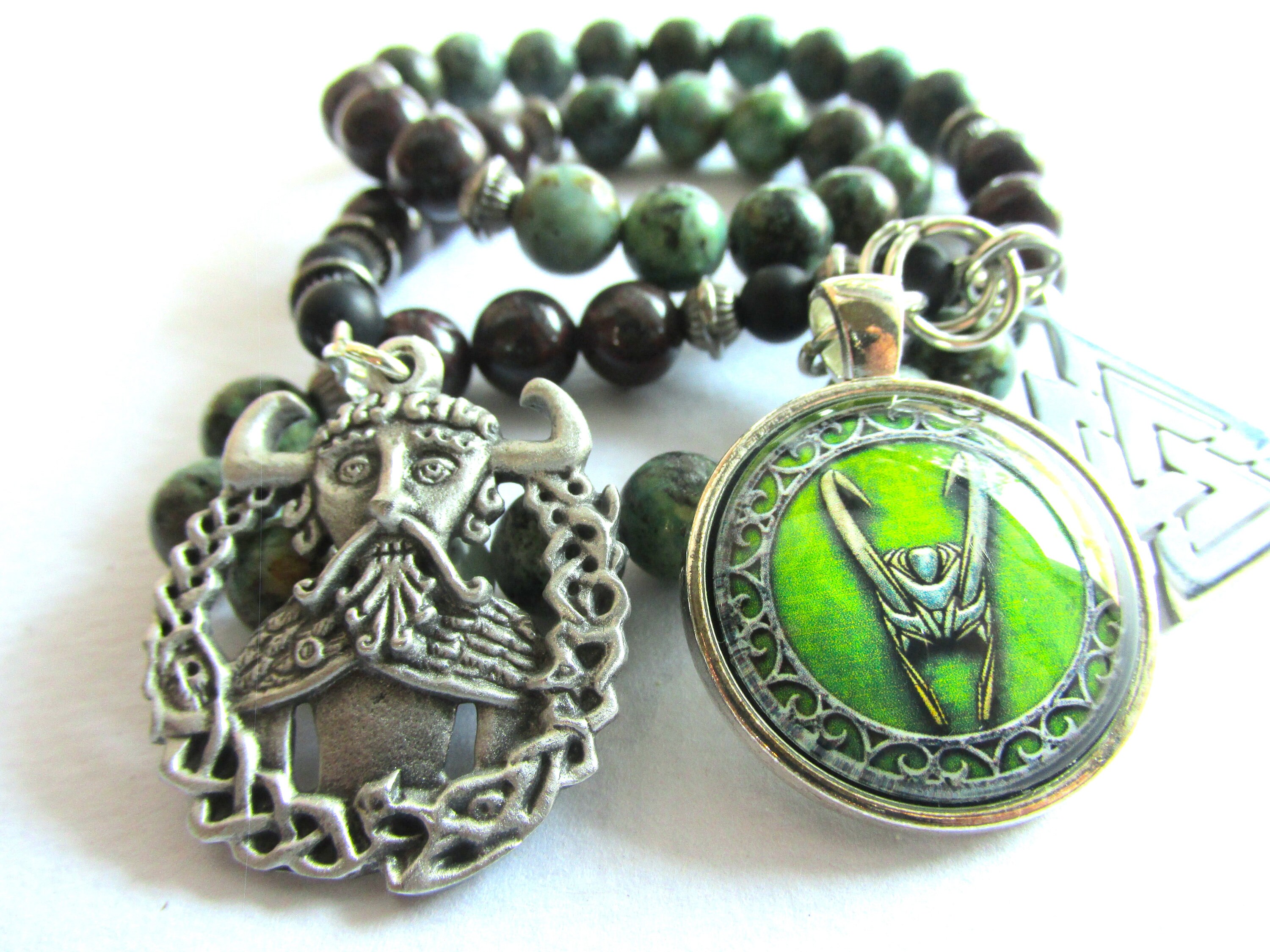 Loki Norse God Devotional Beads Pagan Prayer Beads Heathen - Etsy