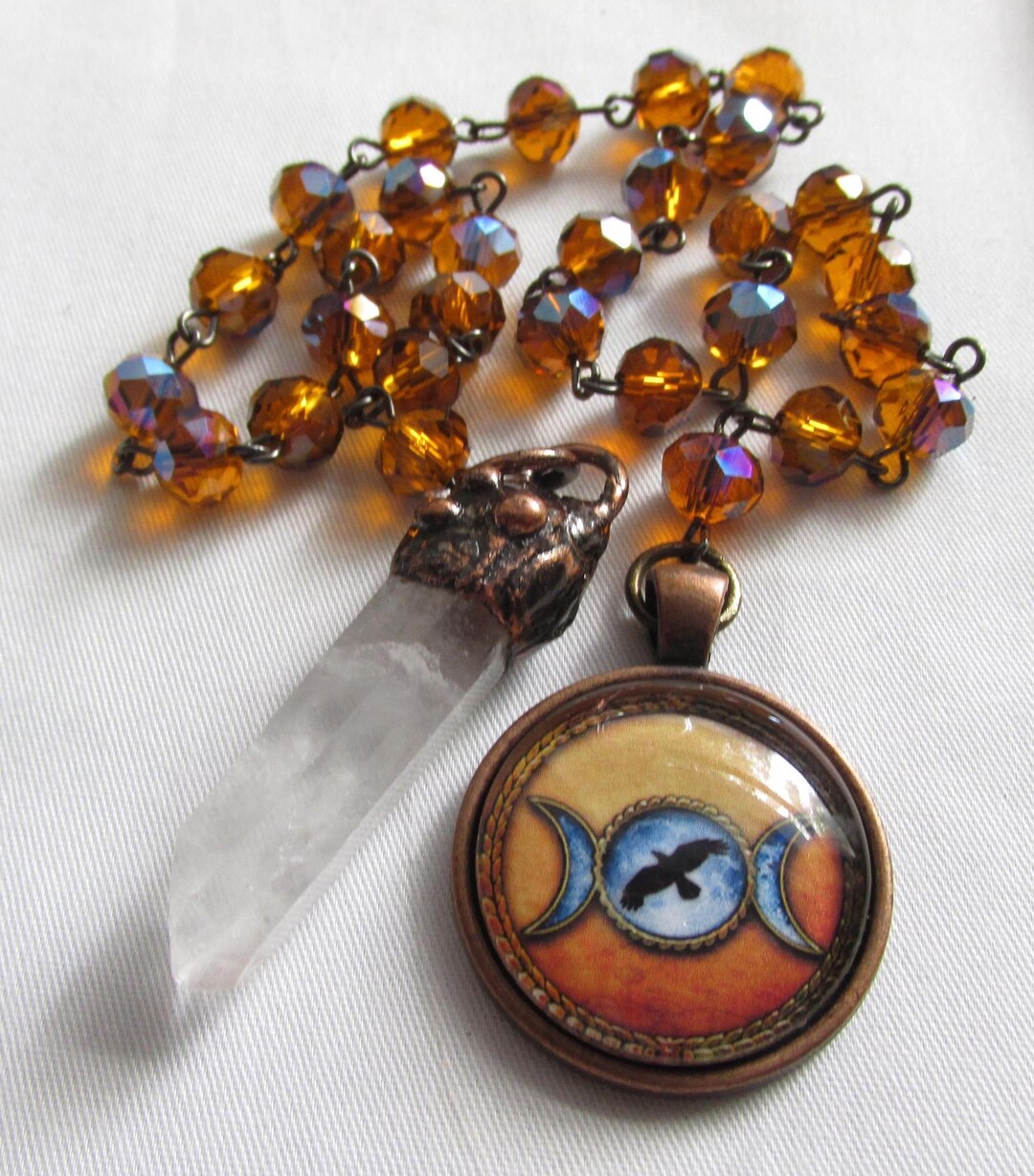 The Goddess Morrigan Pendulum Spirit Connection Healing Crystal ...