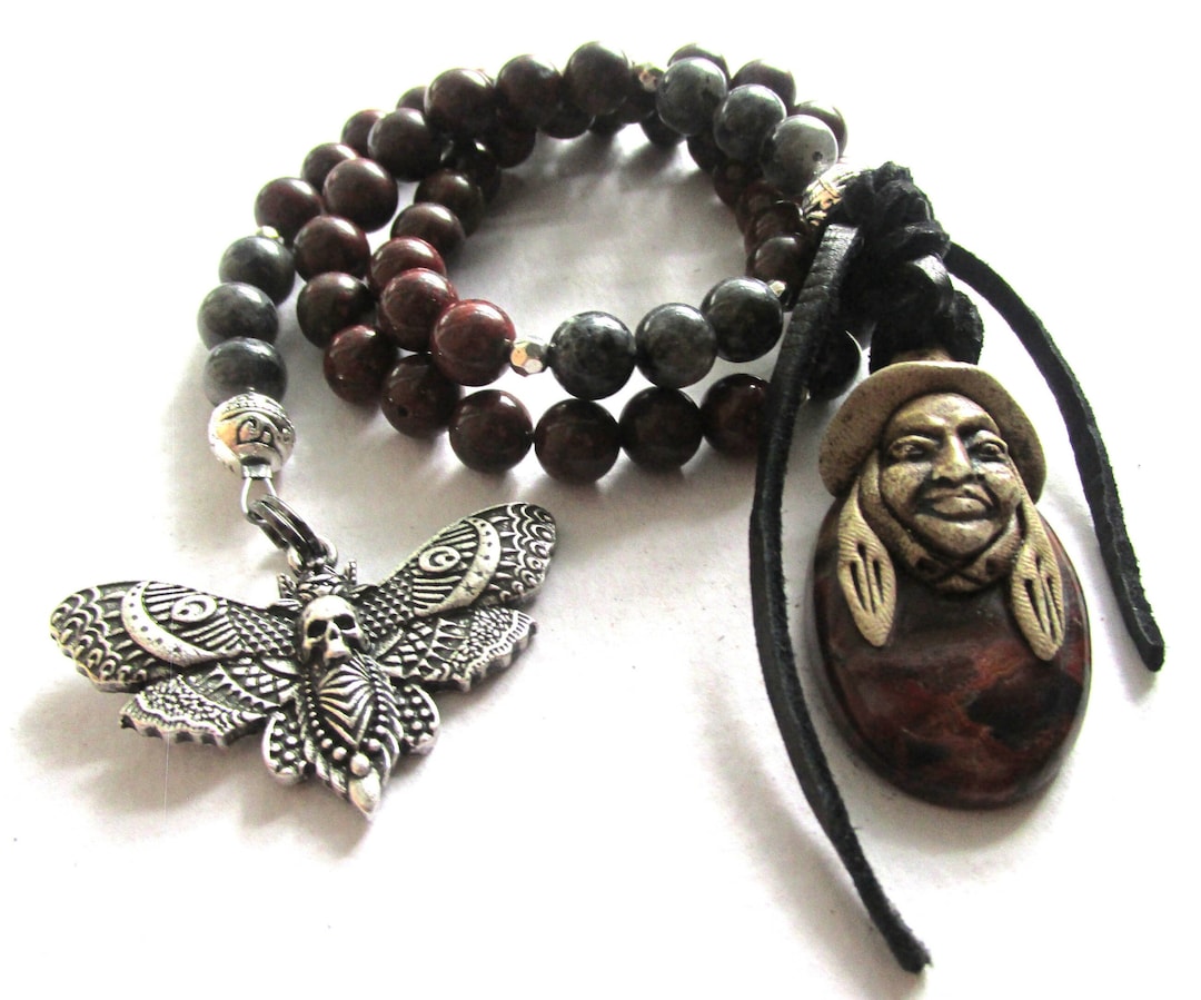Welsh Goddess Cerridwen Primitive Devotional Beads Pagan Prayer Beads ...
