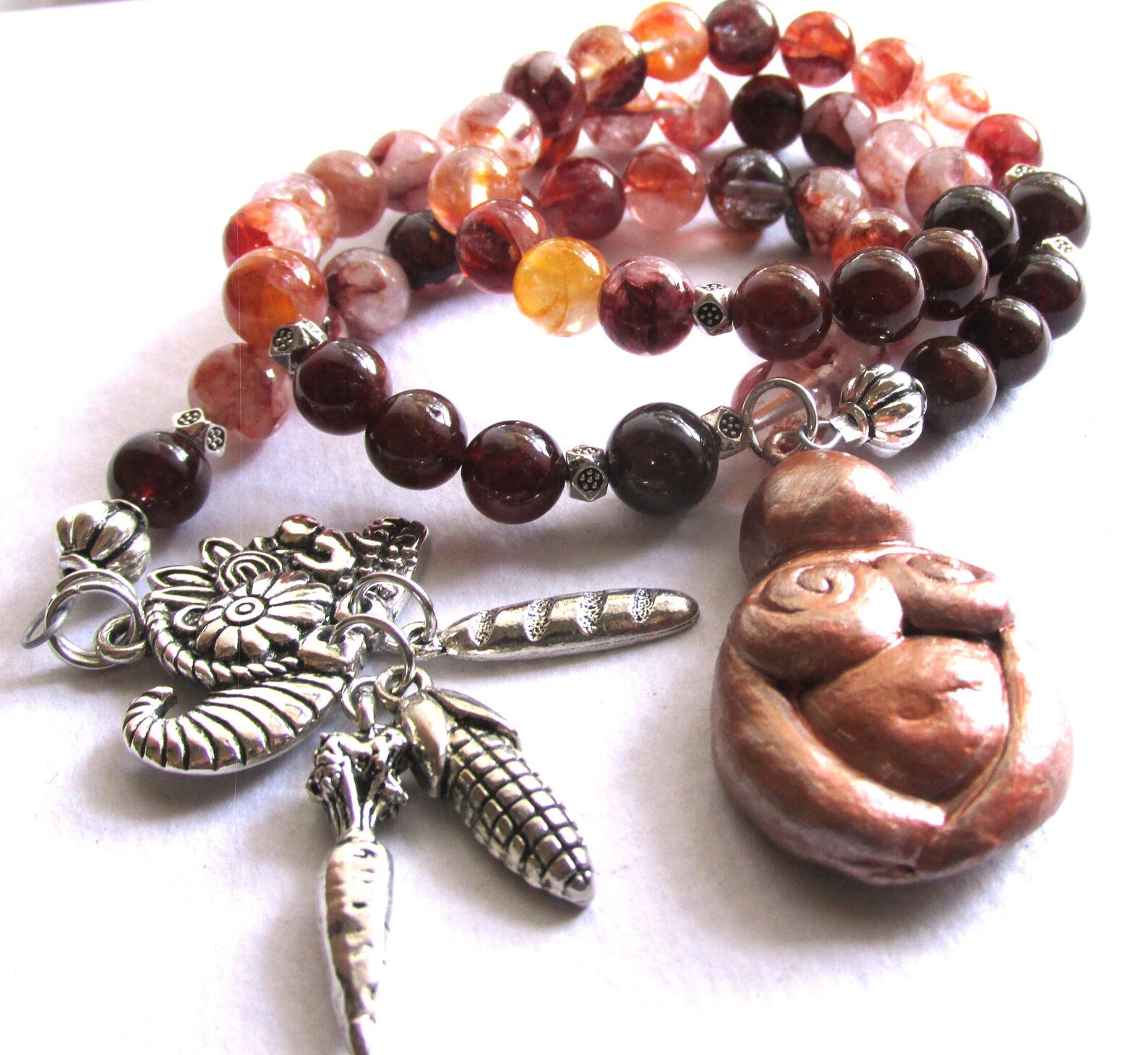 Greek Goddess Demeter/ceres Pagan Prayer Beads Witches Rosary ...