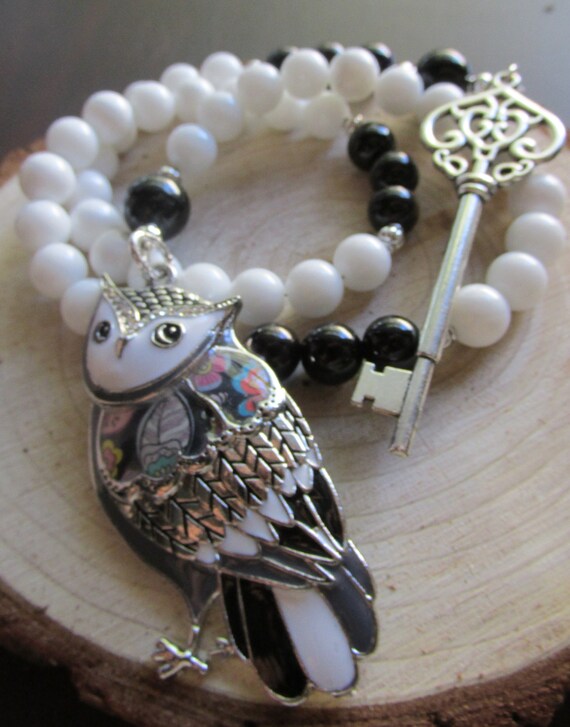 Owl Totem Hecate Goddess Pagan Prayer Beads Meditation Beads | Etsy