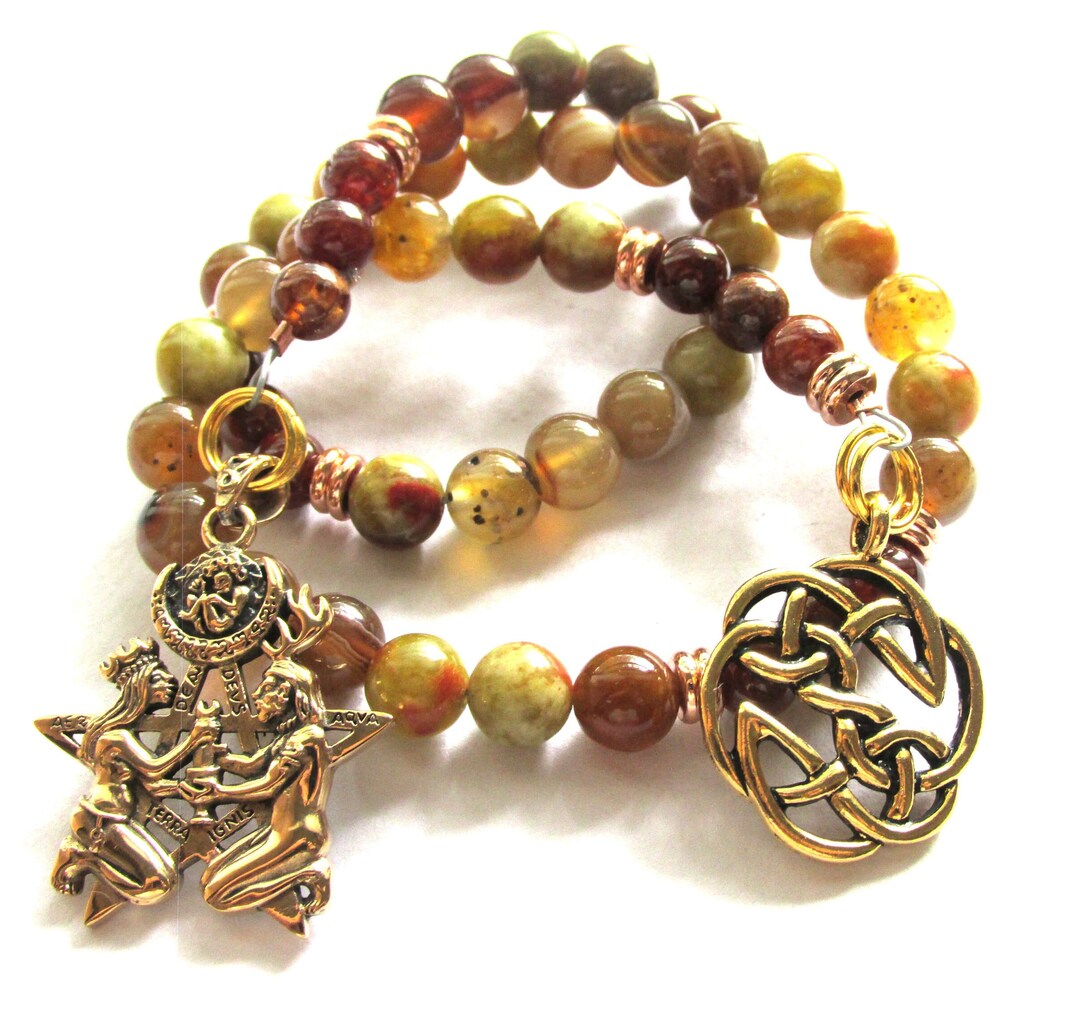 The Great Rite Ritual Beads Devotional Beads Sabbat Beads Beltane Pagan ...
