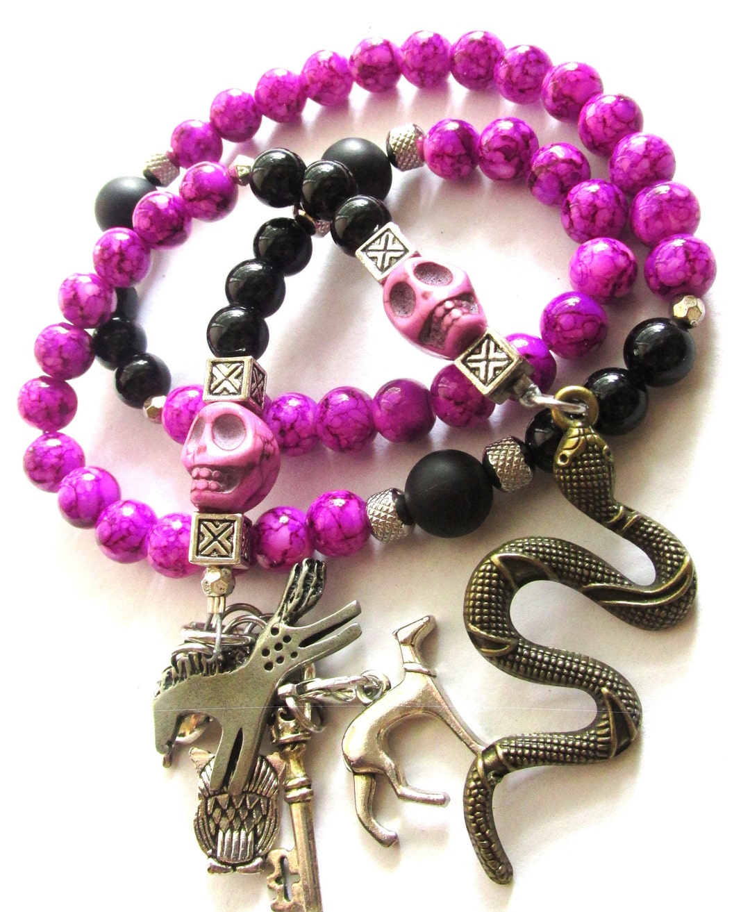 Hades Greek God of the Underworld Devotional Beads Pagan Prayer Beads ...