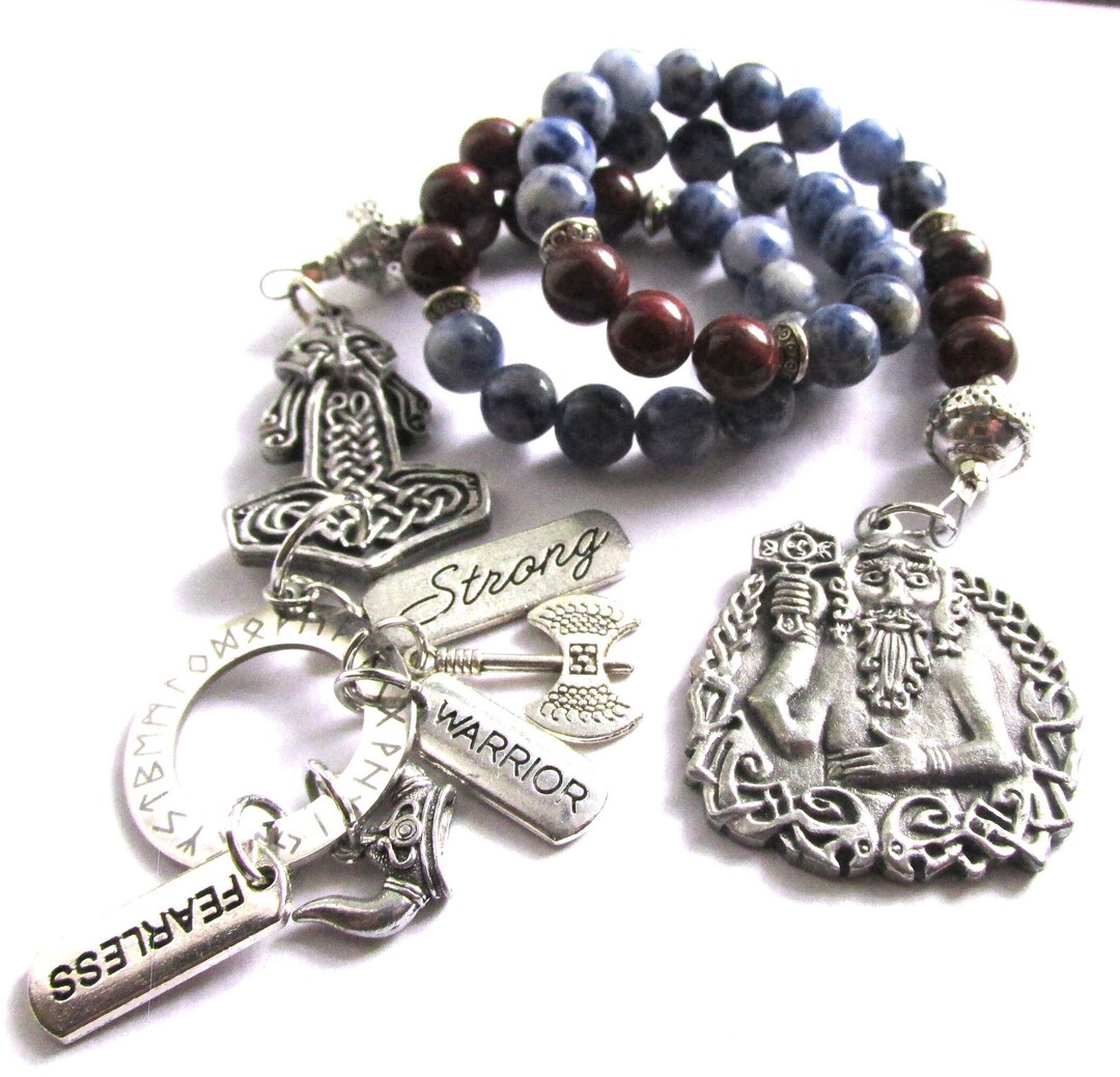 Thor Devotional Beads Prayer Beads Pagan Prayer Beads Heathen Asatru ...