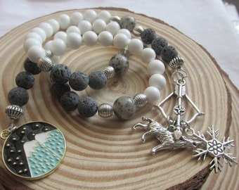 Skadi Norse Goddess of the Winter Wolves Pagan Prayer Beads Shaman ...