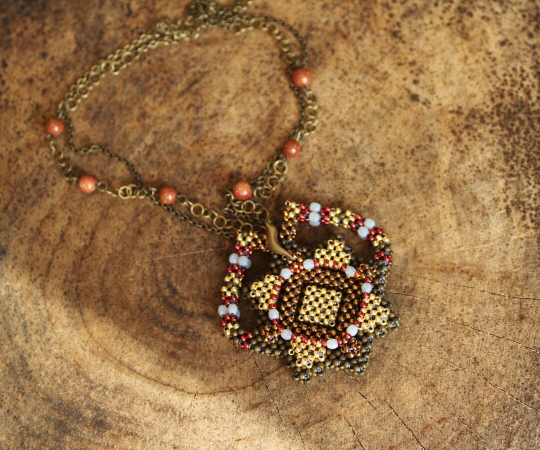 Your Heart Code. Beaded Pendant Beadwork Necklace CRAW Stitch - Etsy