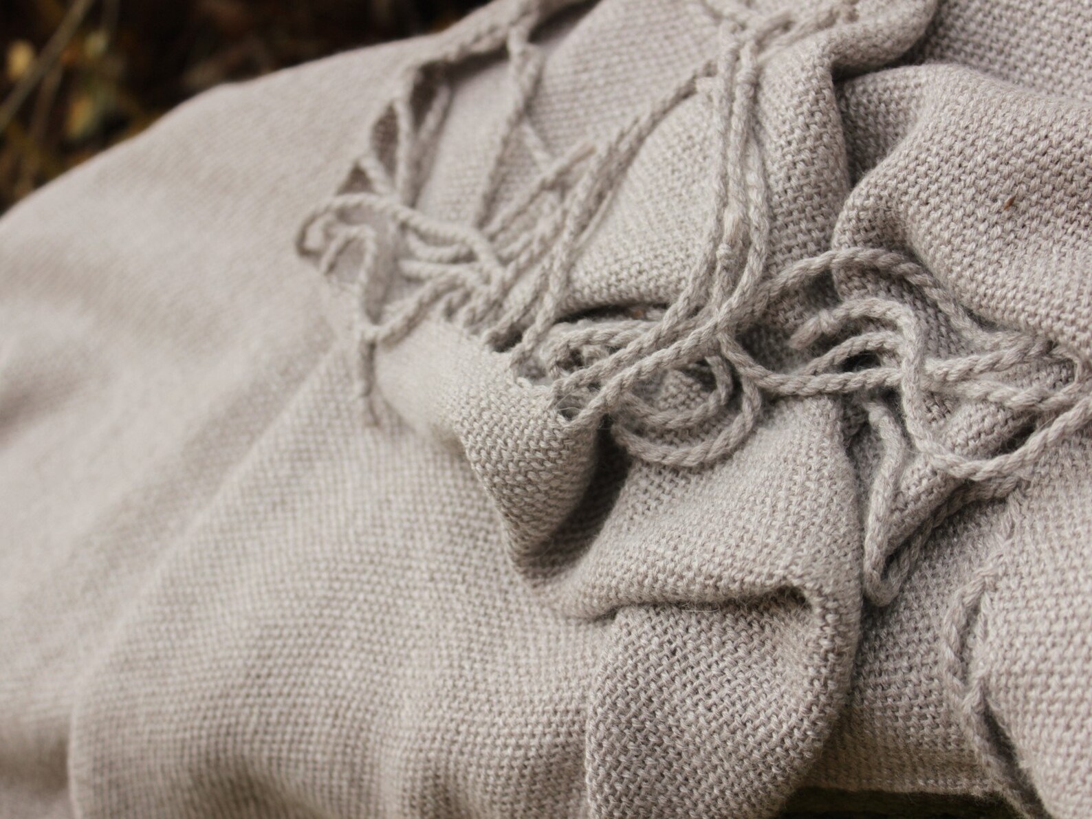 Sands. Hand Woven Scarf, Pashmina, Unisex Wrap, Beige Sand Shade Yarn ...